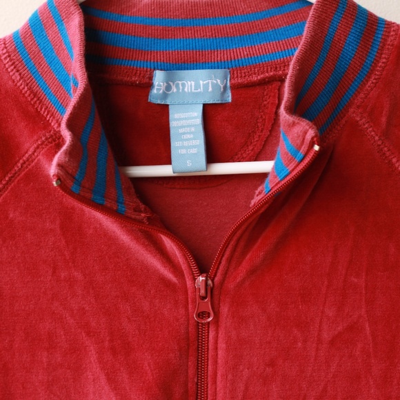 Humility | Jackets & Coats | Humilty Velour Zip Up Jacket | Poshmark